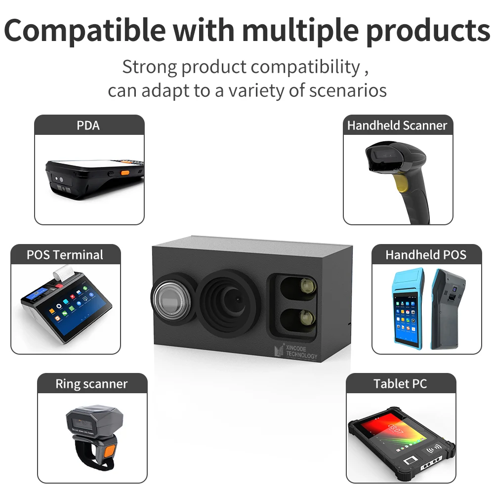 Xincode QR Barcode Scanner Engine - 1D 2D Global Shutter Sensor