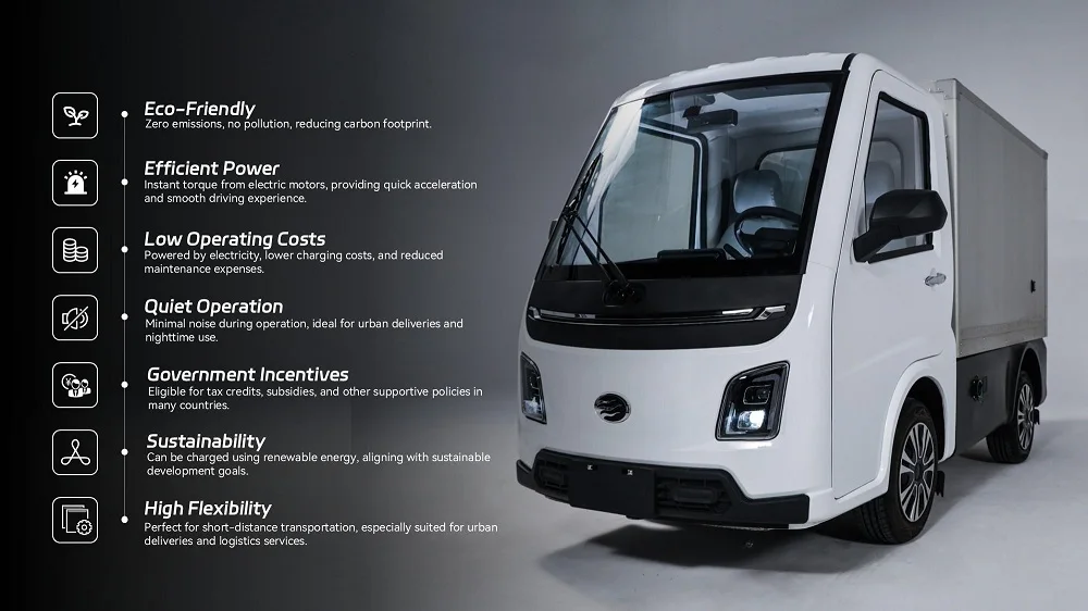 RUNHORSE EEC Certified Last Mile Delivery Cargo Box Van New Energy ...