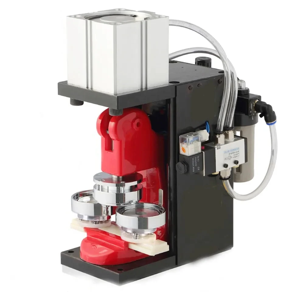 Pneumatic Hand Press Pin Button Making Machine 58mm Button Badge Press ...