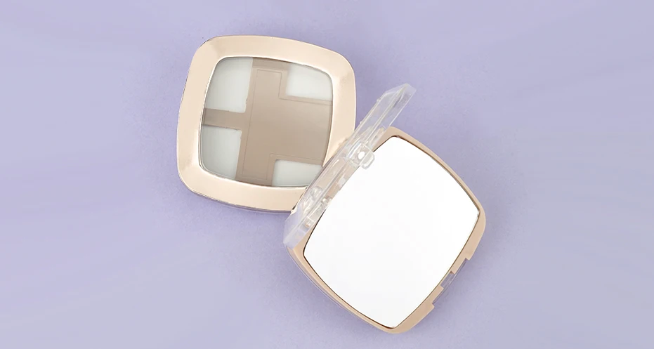 Refillable Blush Compact Powder Case Container Square Single Mini ...