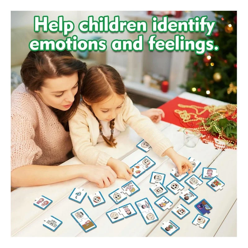 Feelings & Emotions Puzzle Cards Feelings Chart Toys for Kids Social ...