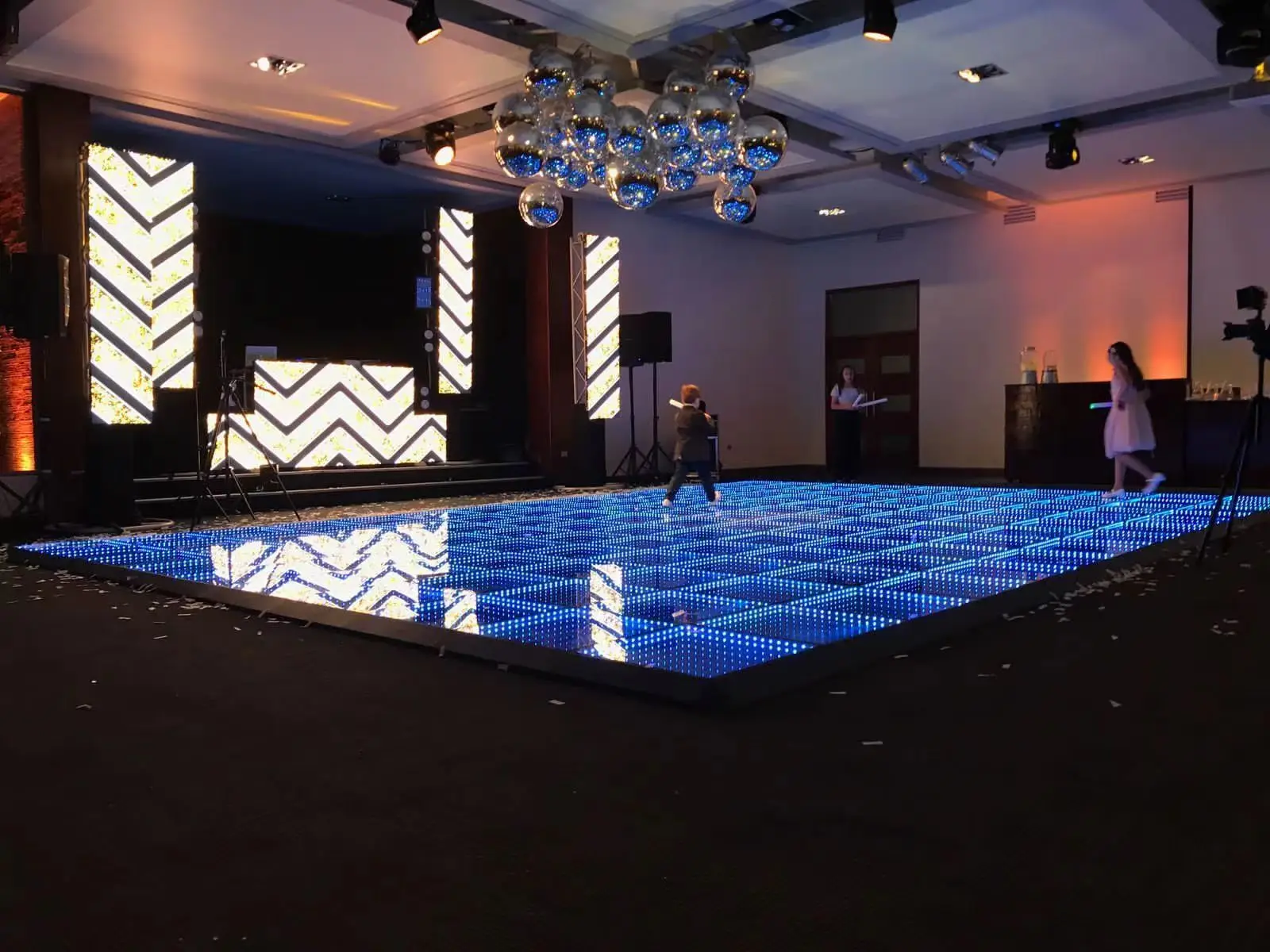 Led Dance Floor Magnetic Led Wedding Party Event Fiestas 3d Infinity ...