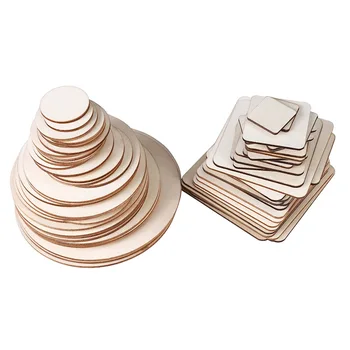 Custom Blanks Sublimation Laser Cutting Wood Ships Unfinished Round ...