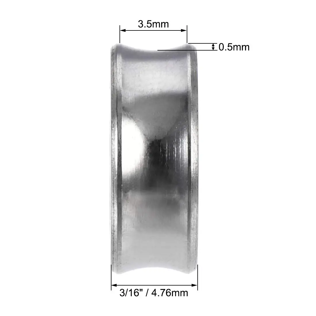 High Speed Open Type U Groove R188 Concave Ball Bearing R188uu Inch ...