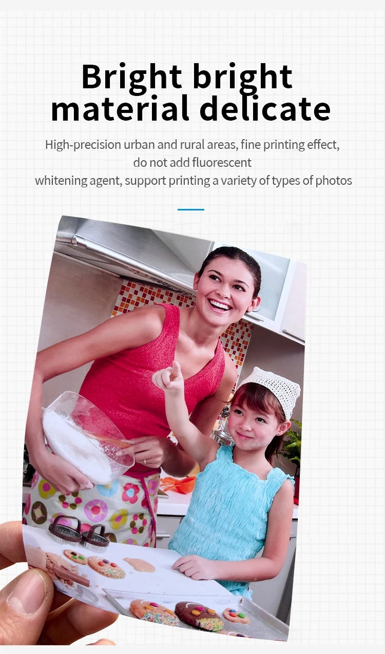 Professional 180g-260gsm Inkjet Photo Printing Paper One Side Glossy A5 ...