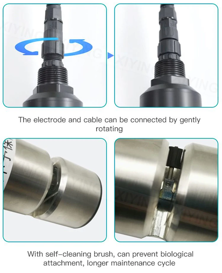 Rs485 Online Self-cleaning Cod Probe Sensor With Uv254 Water Treatment ...