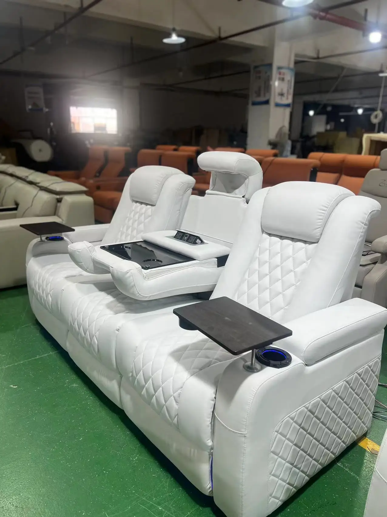 Modern Design Three Seats Electric Chair Living Room Sofas Home Theater ...