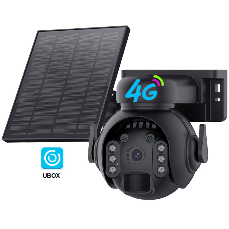 4G Ubox 3MP Wifi Solar Ptz Camera Night Vision Waterproof Solar Network ...