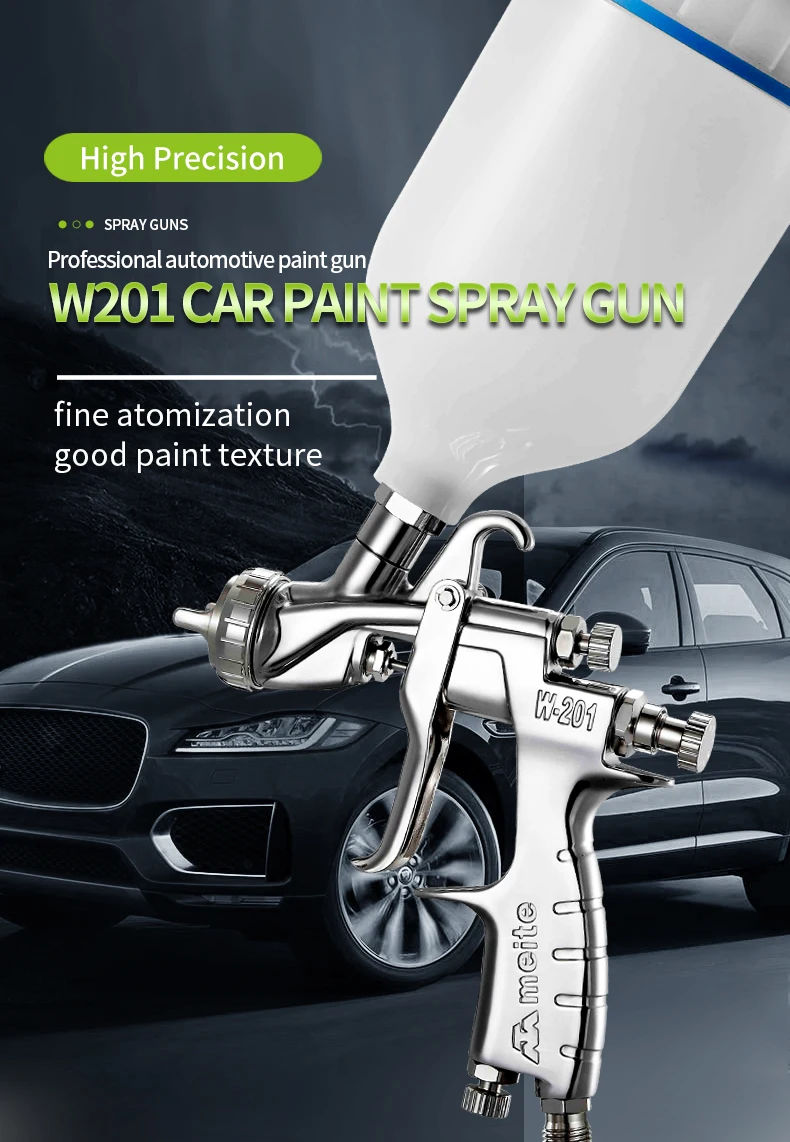 Meite MT-W201 Paint Spray Gun - Precise Atomization for Car Paint
