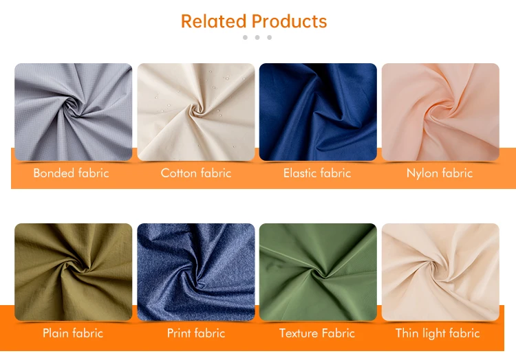 Twill Crinkle Taslan Nylon Fabric Light Weight Thin Down Proof Plain ...