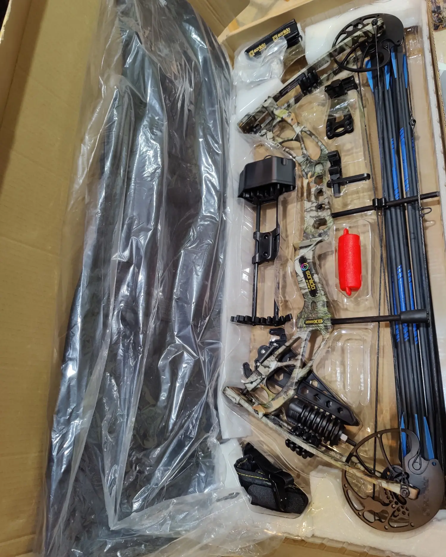 Sanlida Archery Dragon X8 Hunting Bow And Arrow Full Kit Draw Weight 60lbs For Adults And Teens ...