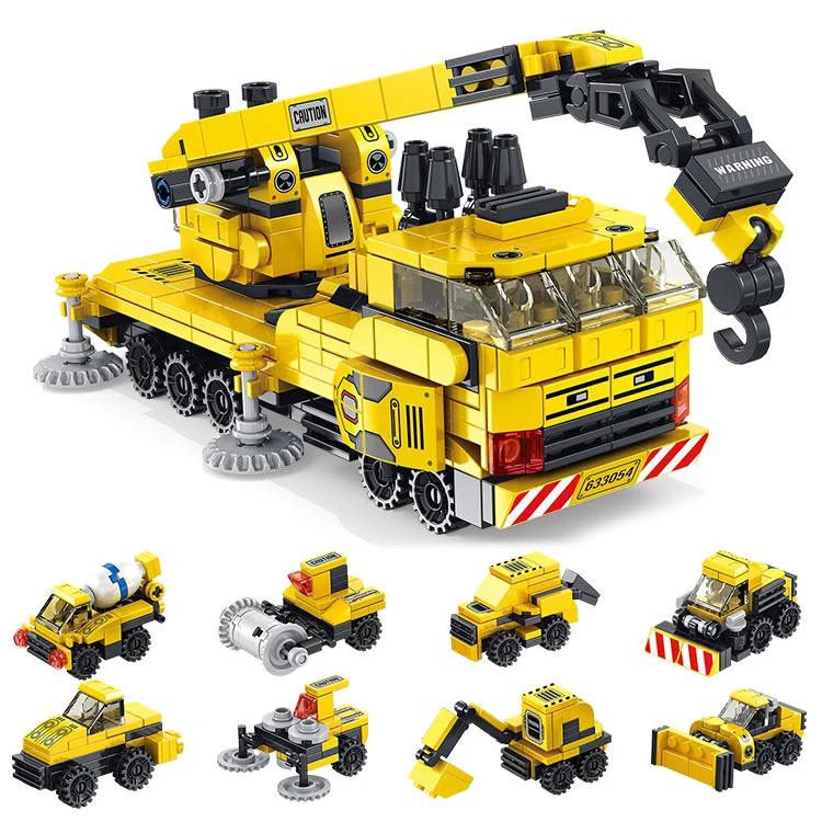 DIY Engineering Building Block Set Engineering Crane Crane Educational ...