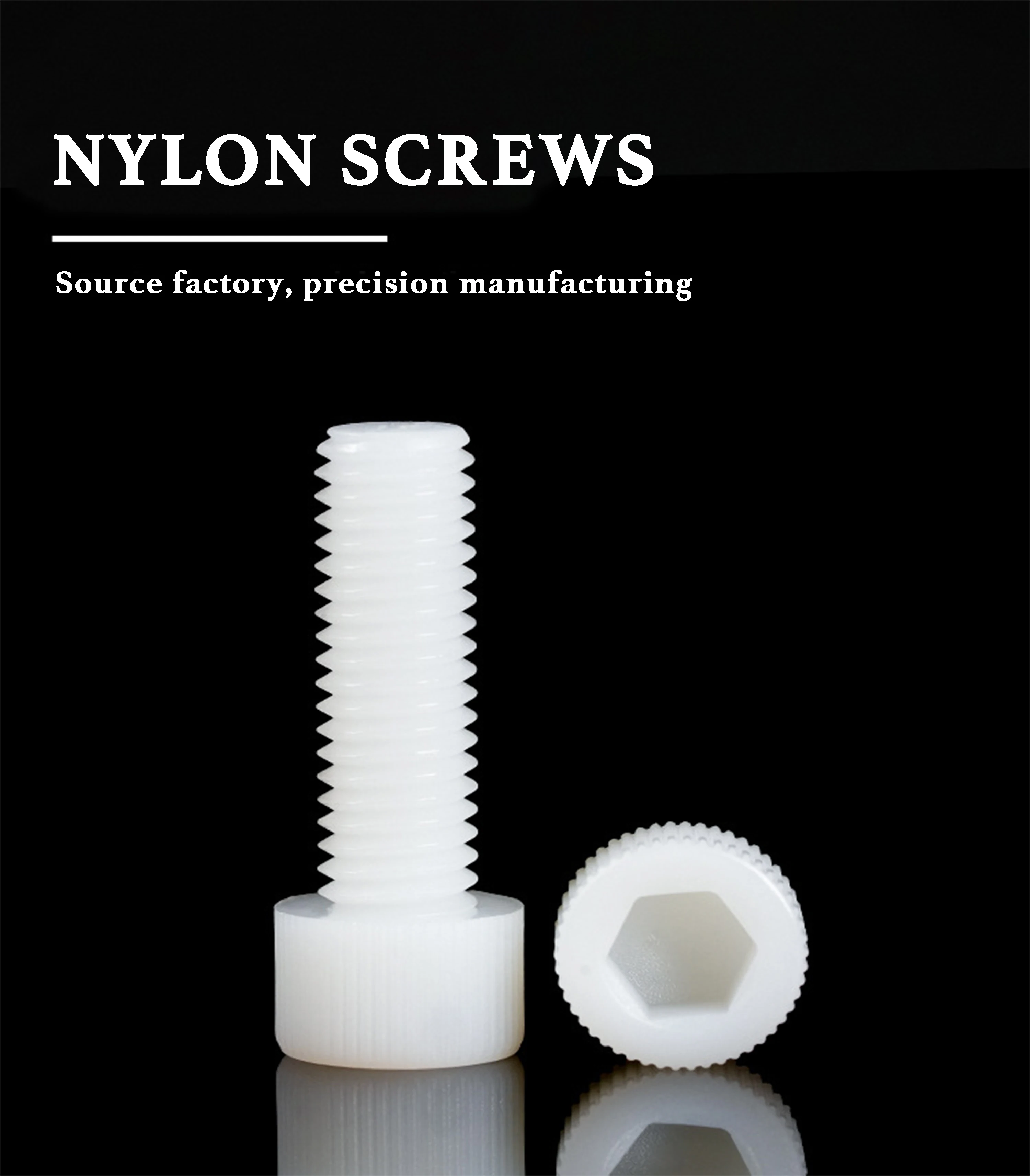 M6 Nylon Hexagon Socket Head Screws Din912 - Buy Hex Socket Screws ...