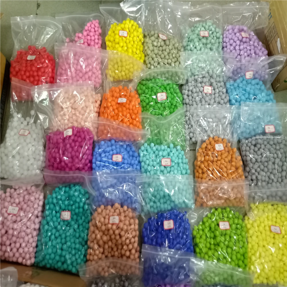 Wholesale Diy Silicone Chewable Round Hexagon Abacus Hearted Printing ...