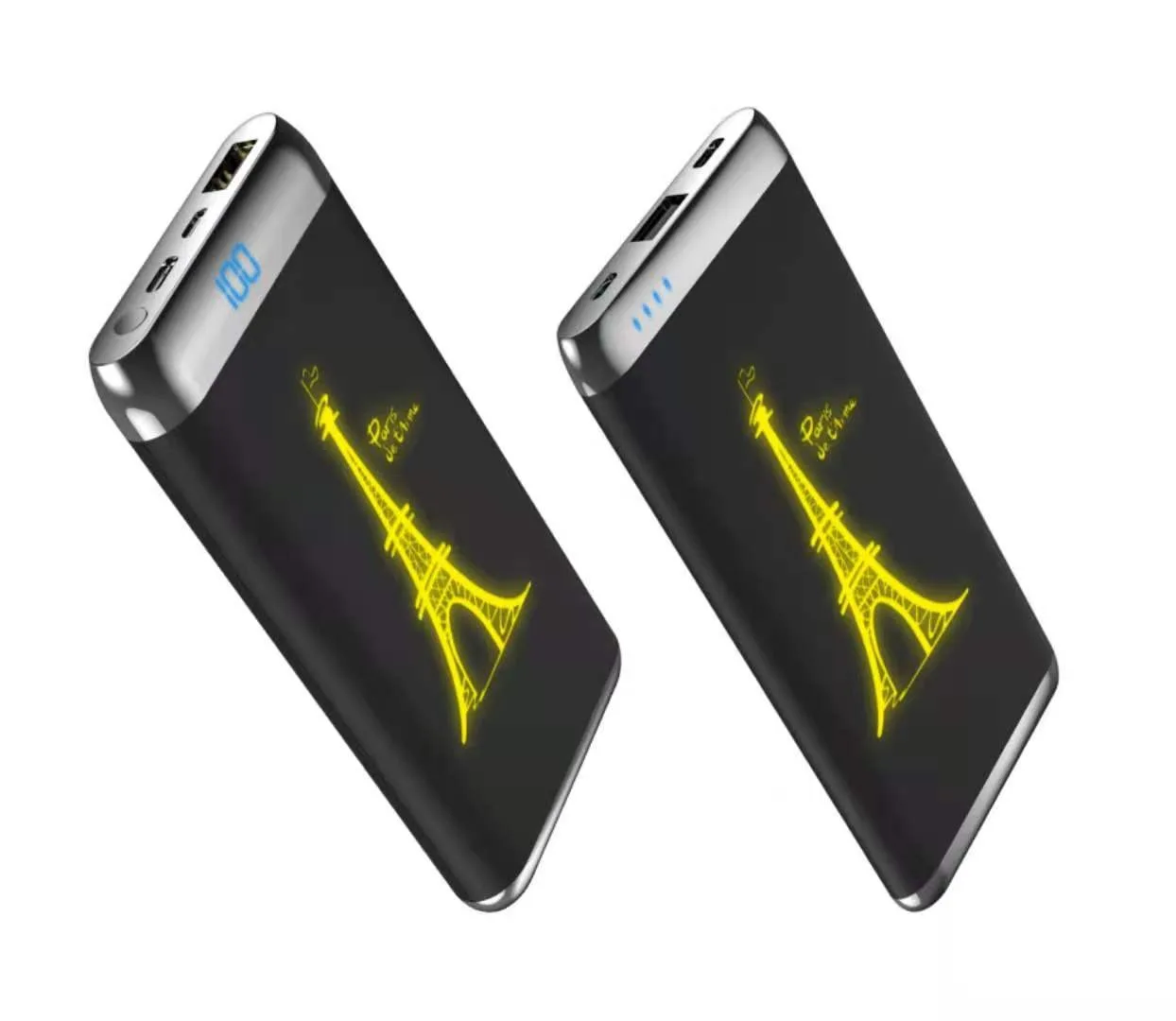 Design Logo with USB Ports - Fast Charge Portable Power Bank