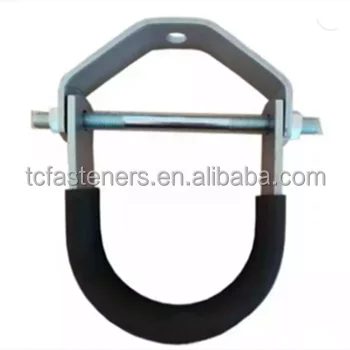 Heavy Duty Zinc Plated Carbon Steel Clevis Pipe Clamp Hanger 3/4"-6" 2. ...
