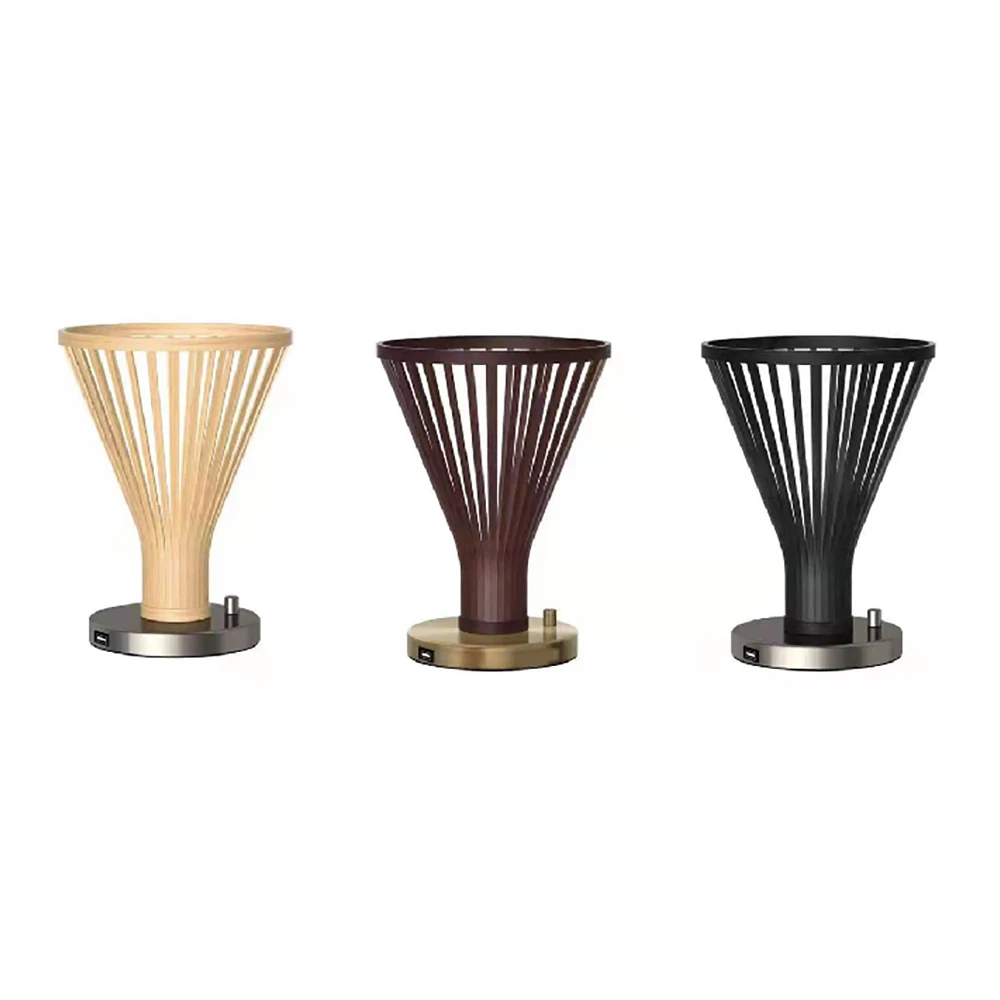 New Trend Handmade Wicker Fixtures Rattan Hang Light Bamboo Removable ...