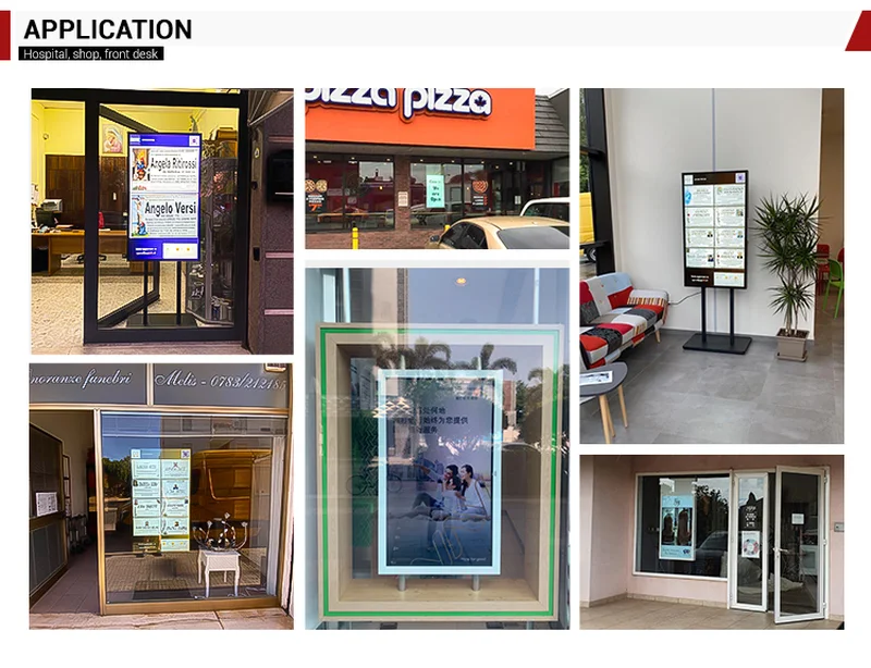 55 Inch 4K 3500 Nits Ultra-Thin LCD Display for Digital Signage