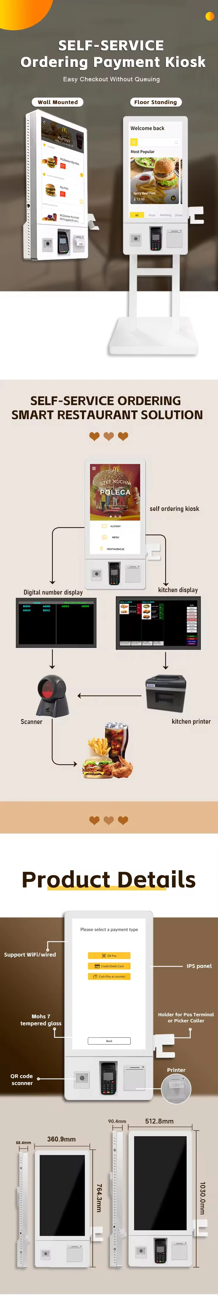 Restaurant Digital Menu Ordering Ticketing Token Kiosk Solution ...