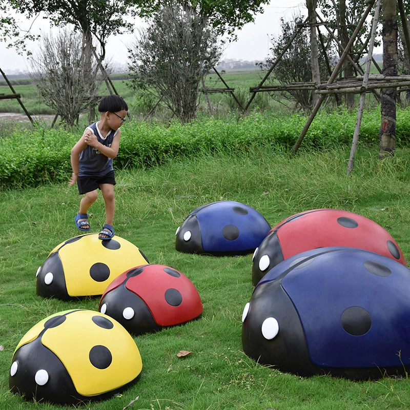 Seven Starred Ladybird Kids Fiberglass Giant Insect Statue Ladybug ...