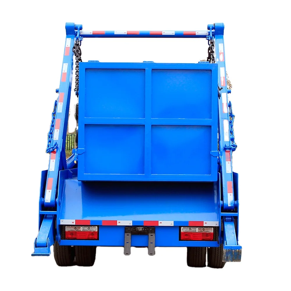 3800 Wheelbase Swing Arm Garbage Truck Domestic Garbage Transfer Truck ...