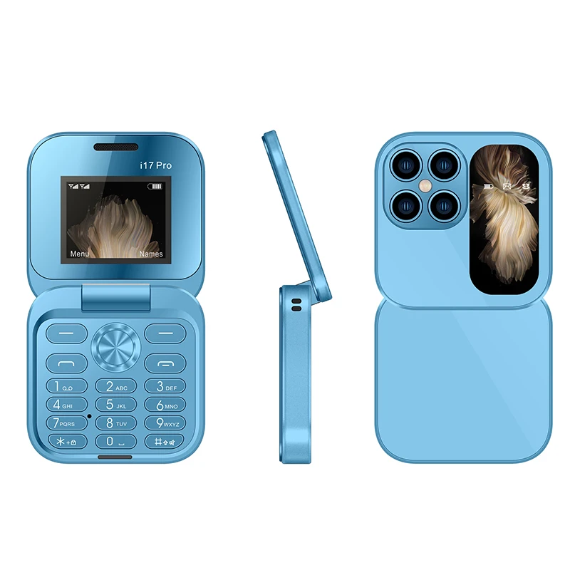 I17 Pro - Cheap Mini 2G Network Foldable Mobile Phone