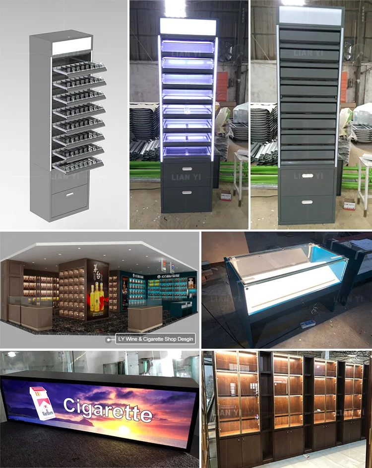 Lianyi Retail Hookah Display Cabinet - Enhance Your Store