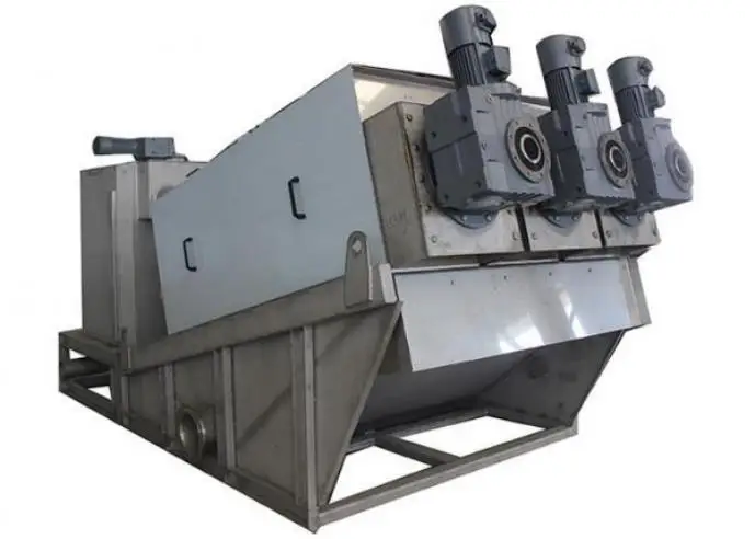 Sludge Dewatering Multidiscs Slurry Screw Press Solid Water Separator 5 ...