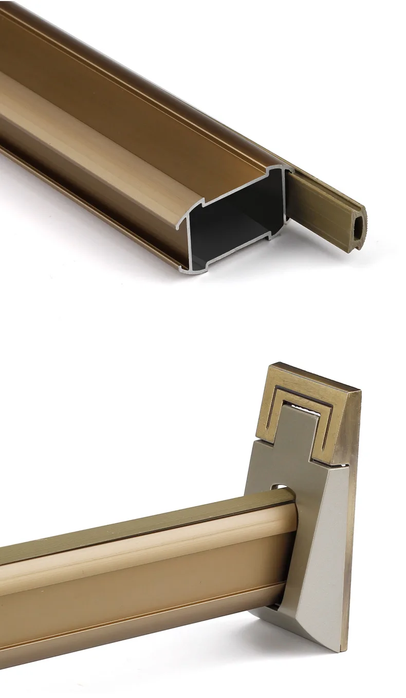 Stylish Wardrobe Clothes Rod Aluminum Profile For Dressing Room ...