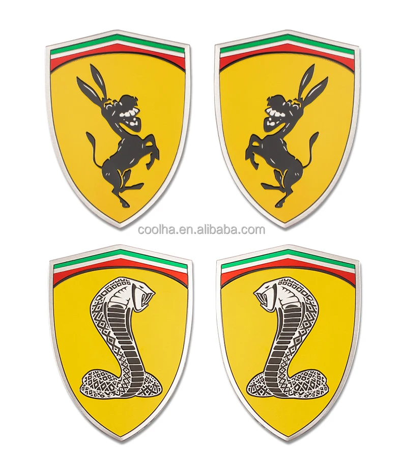 Aluminum Donkey Cobra Logo Car Window Body Stickers Funny Badge Trunk ...