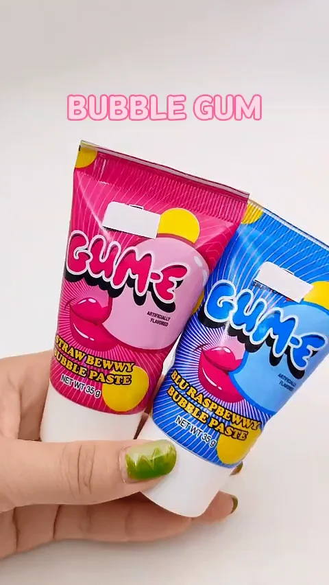 Custom Private Label Hot Selling Liquid Candy Tubble Gum Tube ...