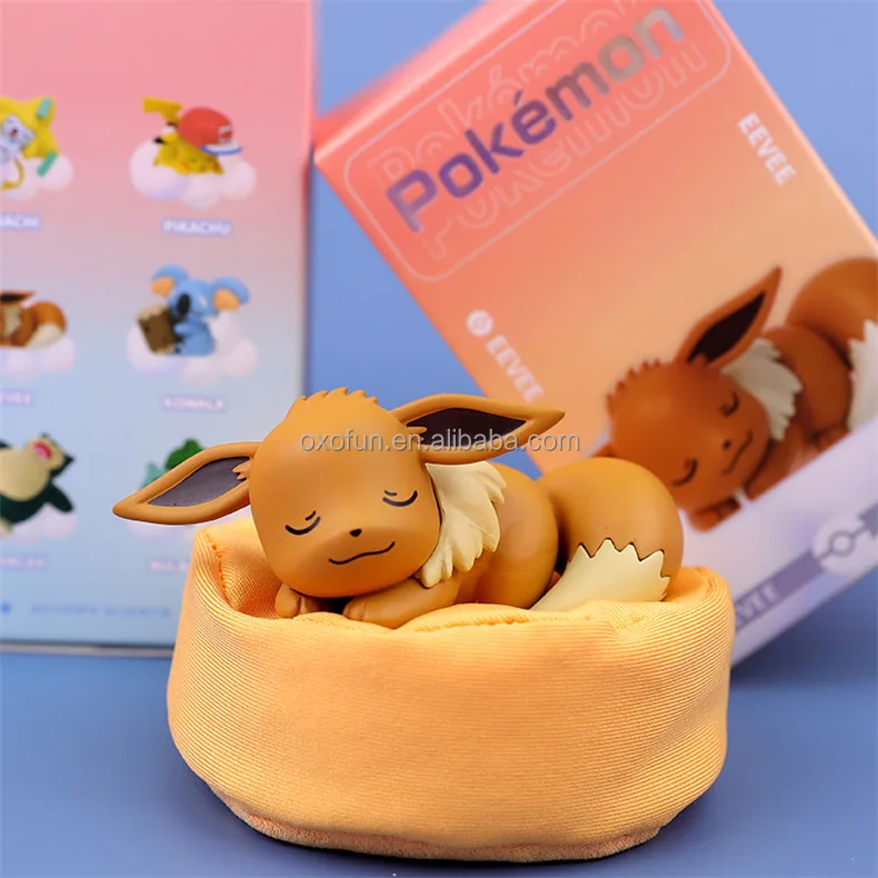 6 Style Sleep Pokemon Figures Ornaments Starry Dream Blind Box Pokemon ...