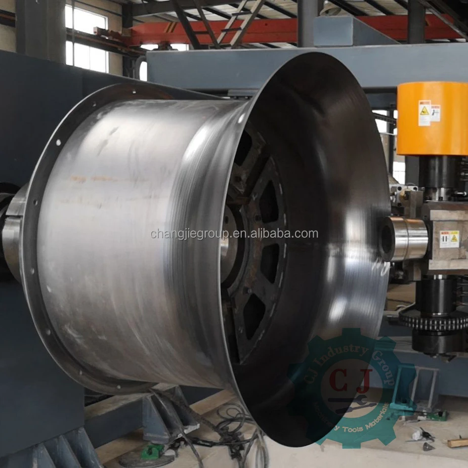 Cnc Axial Duct Fan Spinning Flanging Punching Machine For Inlet Cone ...