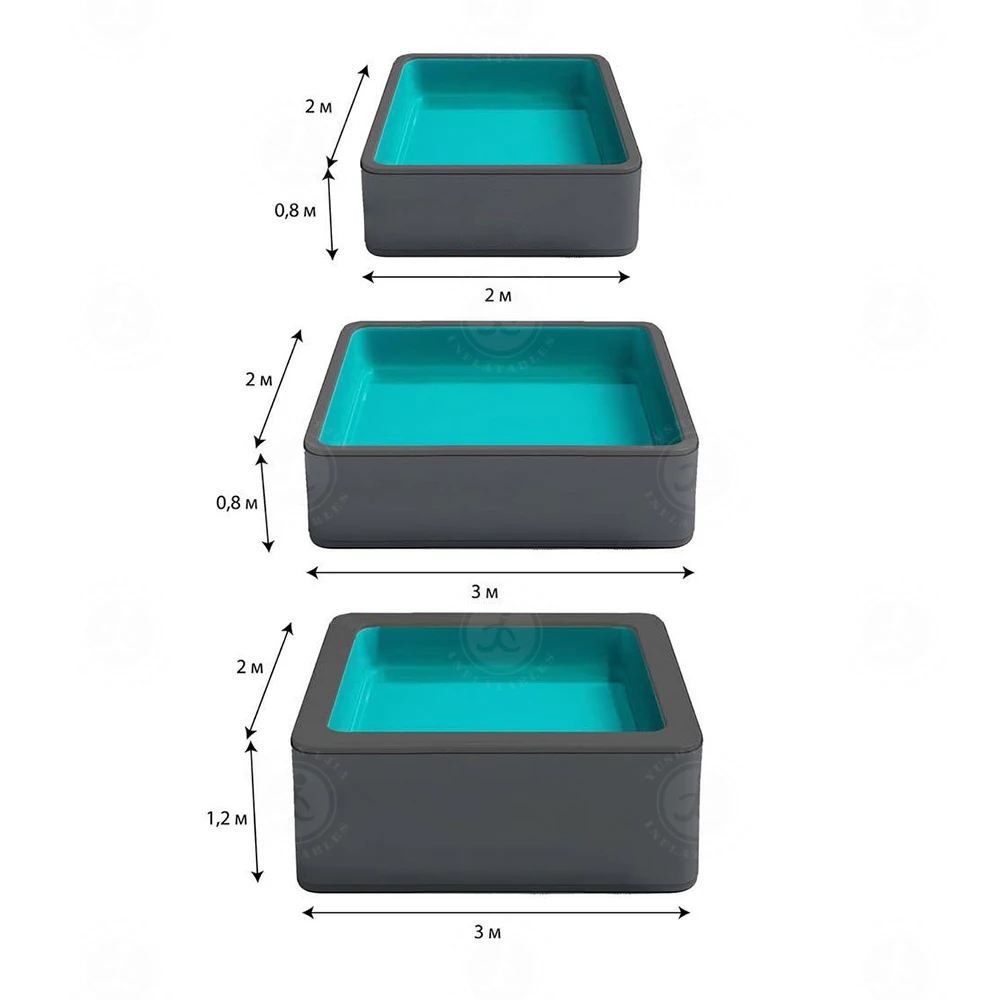 Outdoor Water Fun Inflatable Drop Stitch Pool Round Inflatable Swimming ...