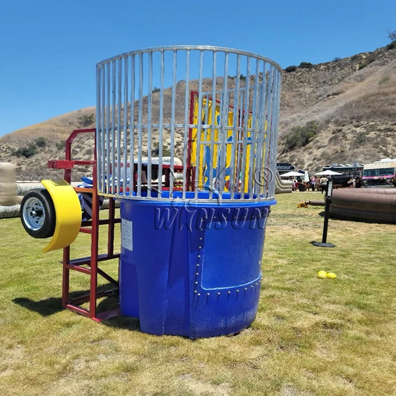 WINSUN Popular backyard Dunking Machine Dunk Tank Cheap Inflatable Dunk ...