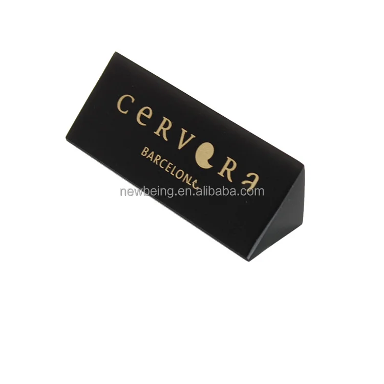 Customized Acrylic Table Nameplate - Triangle Pyramid