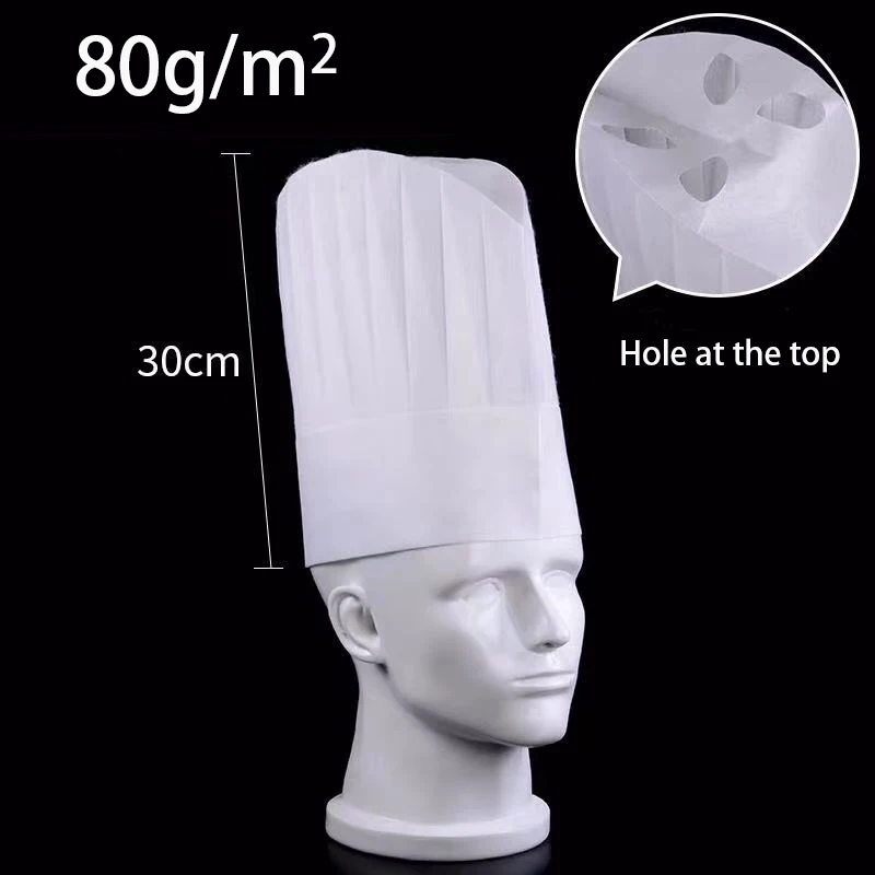 Non-woven Disposable Chef Hats - Hygienic & Versatile
