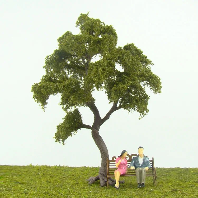 Ho N Miniature Iron Wire Artificial Scale Model Tree For Architectural ...