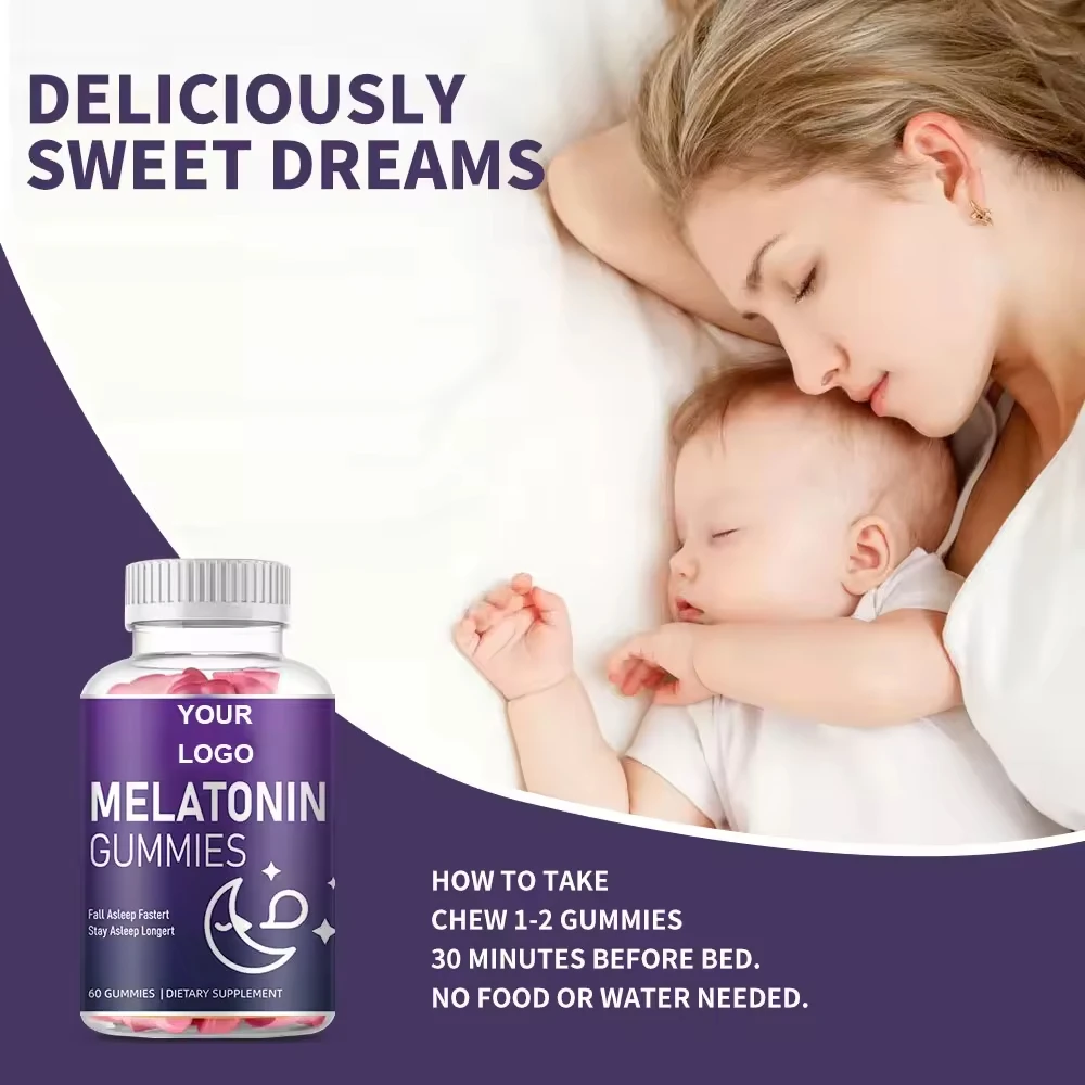 Factory Supplement Sleep Gummies Vegan Melatonin Gummies For Fast ...