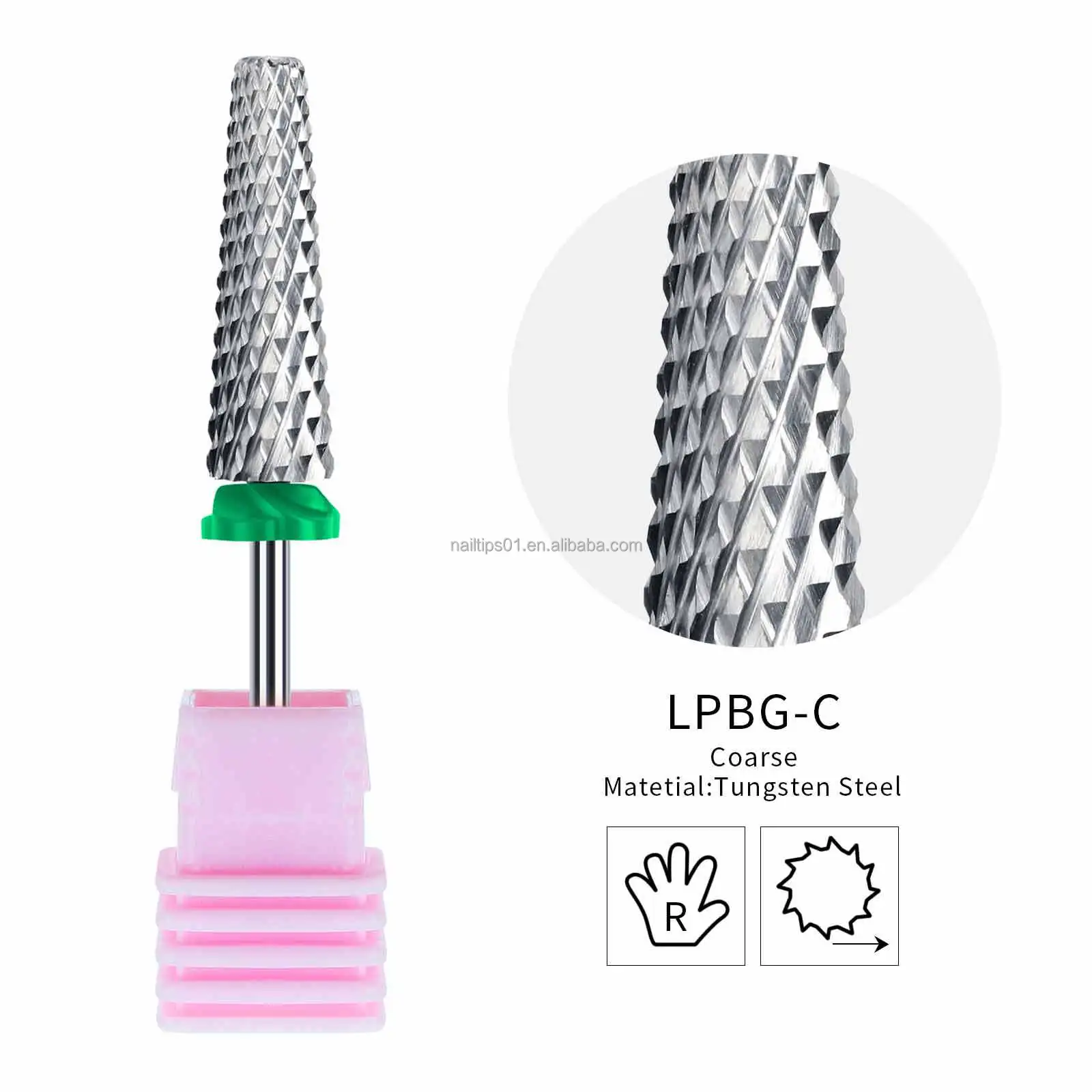 Long Tungsten Steel Nail Drill Bits Golden Durable Milling Cutter ...
