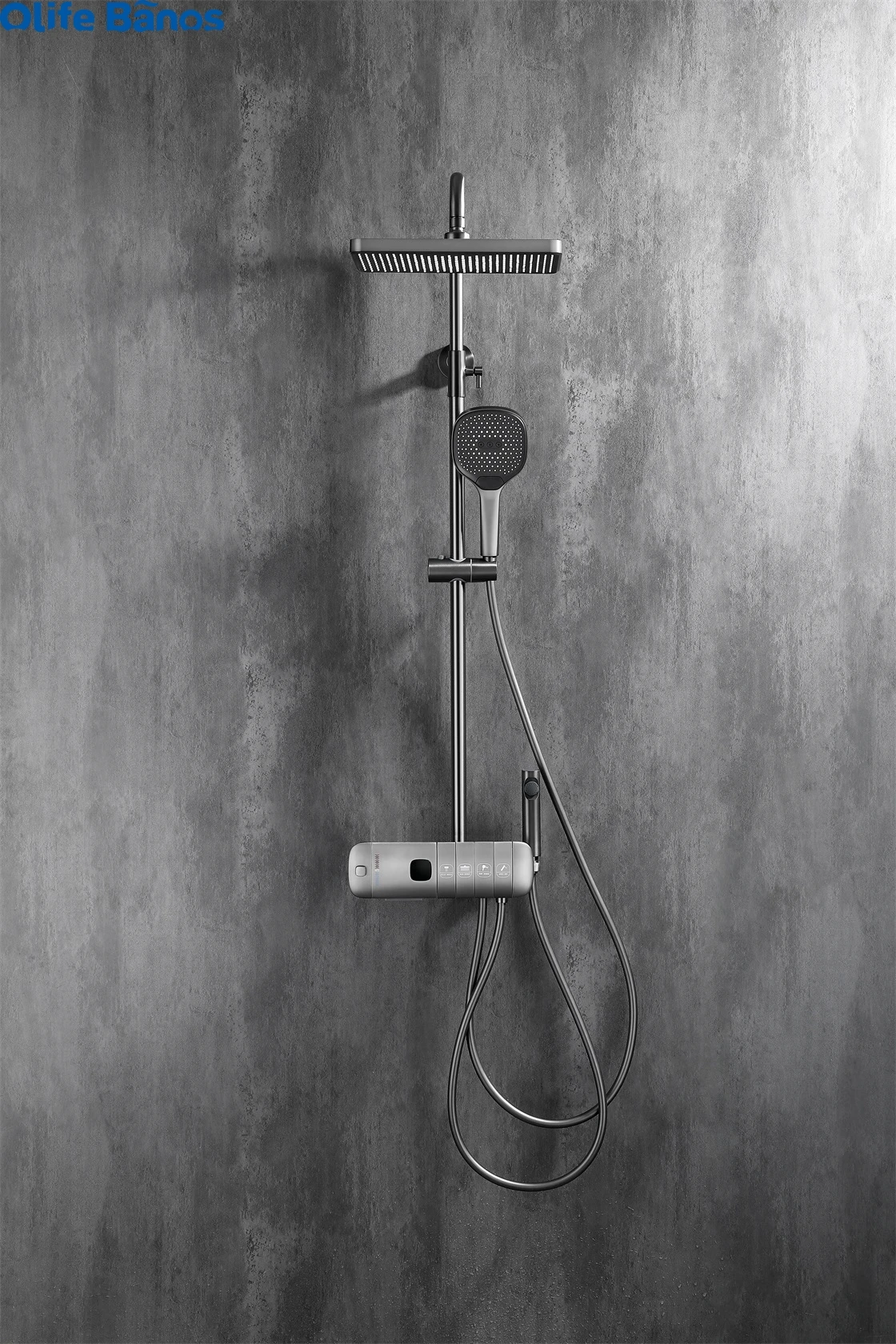 Thermostatic Shower System With 4 Independent Buttons And 4 Water ...
