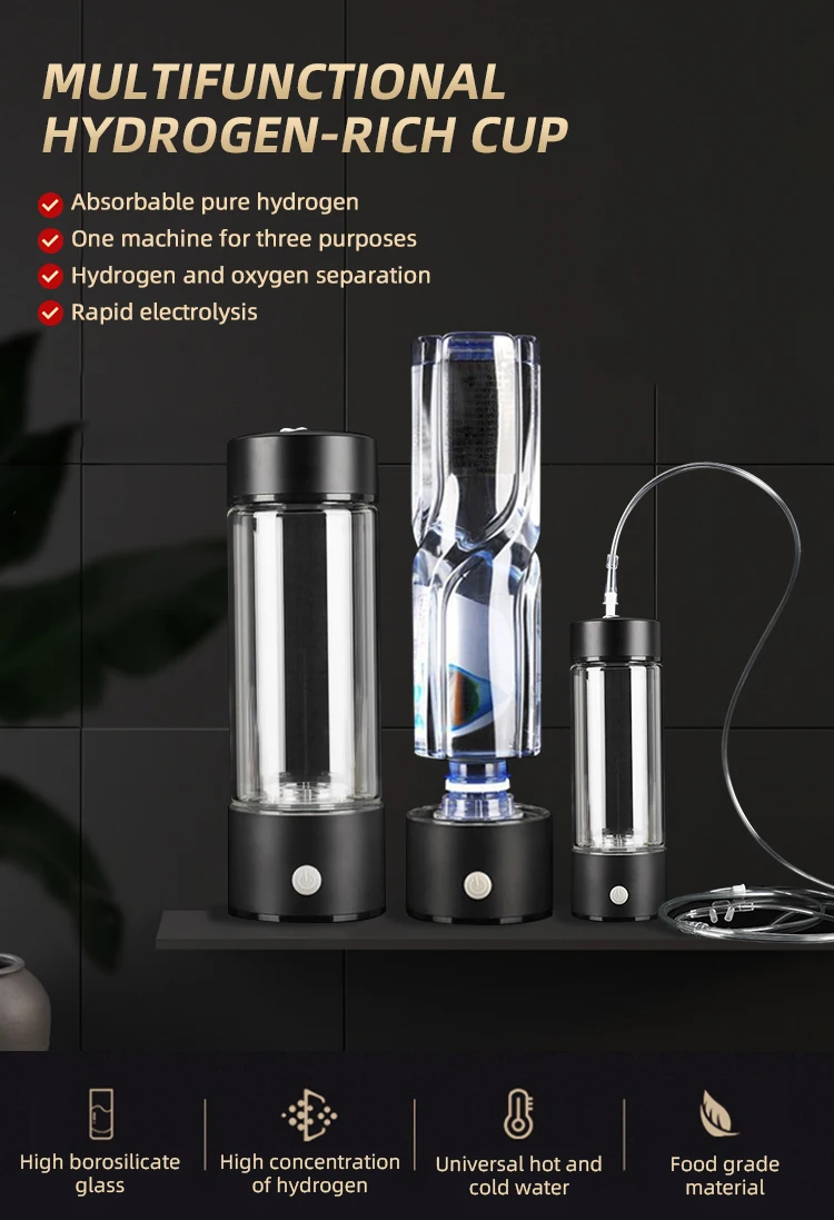 Hydrogen Generator Cup - Pure H2 Electrolysis Water Bottle