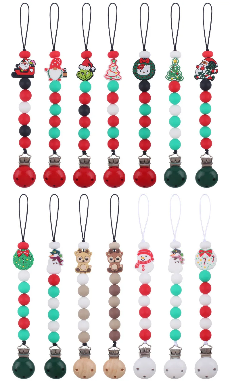 Cartoon Christmas Teether Santa Claus Teether Christmas Tree Creative ...