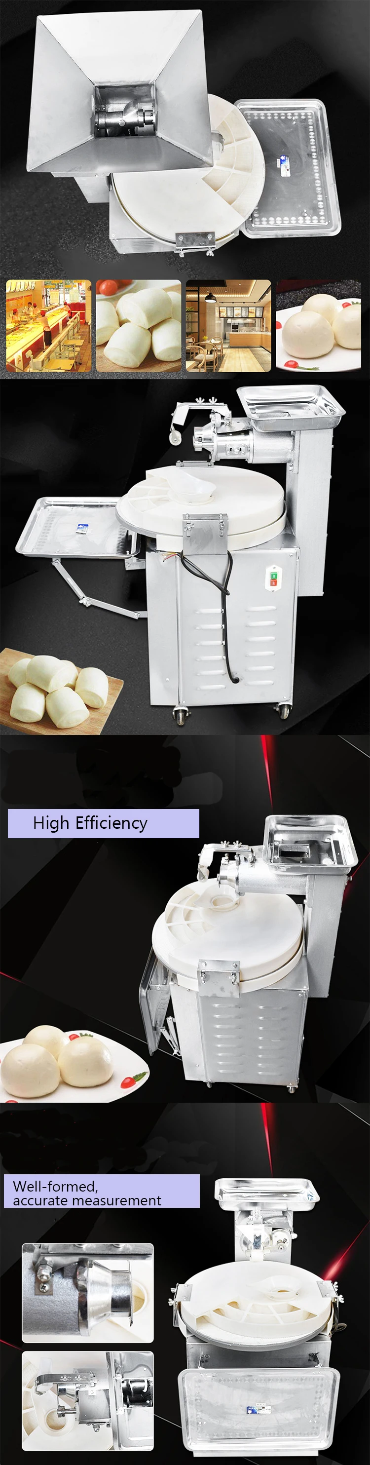 Automatic Bun Roller Machine - Efficient Dough Division