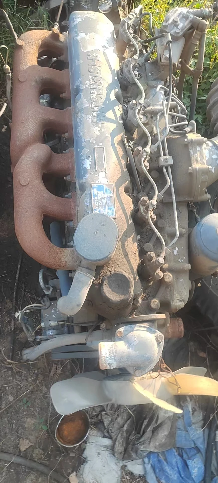 Used Kato 20 Ton Crane Motor Fuso 6d14 with MITSUBISHI Engine 6d14