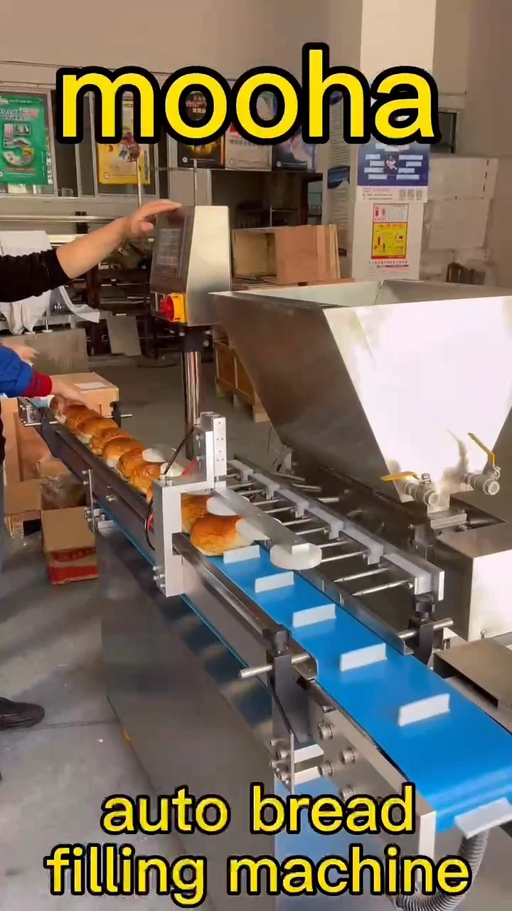 Commercial Cake Milk Cream Bread Bun Filling Machine Croissant Bread ...