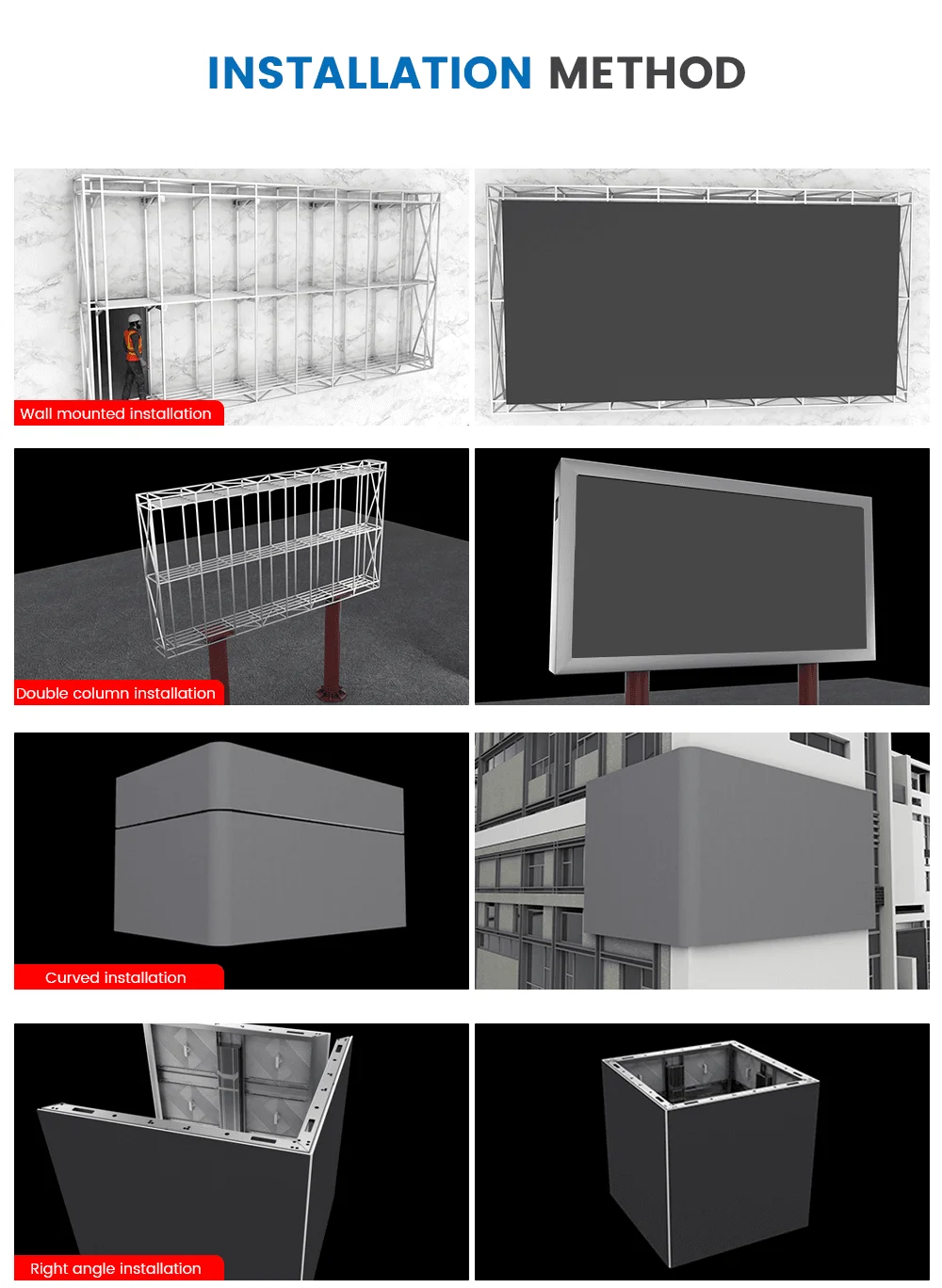 Stable Performance Outdoor Led Advertising Display P5 P6 P8 P10 High ...