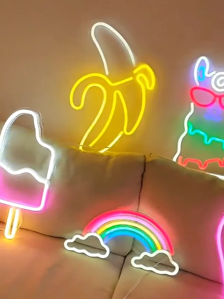 Custom Decoration Flex Strip Wall Led Neon Lights Wedding Guitar Palm ...