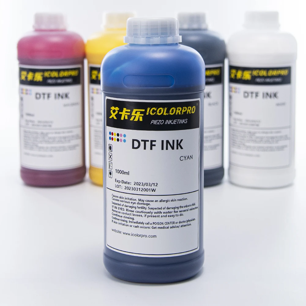 Icolorpro 1000ml Dtf Uv Transfer Film Bulk Ink For Epson Dx5 Dx7 L1800 ...