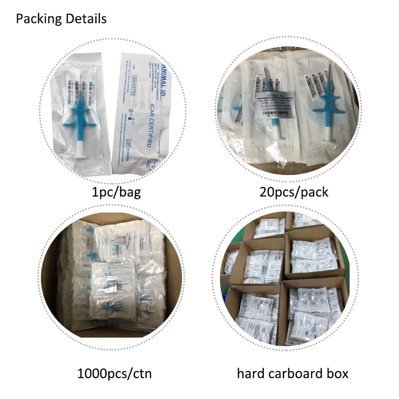 Cattle Rfid Animal Microchip Transponder / Pet Tracking Microchip 134 ...